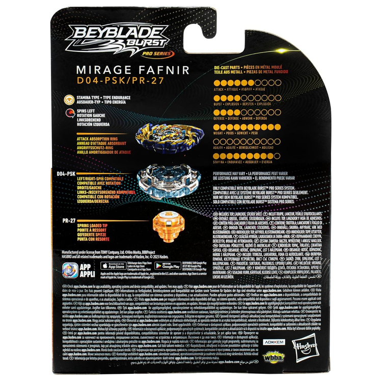Mirage Fafnir Nothing 2S - Pro Series - Beyblade Toys